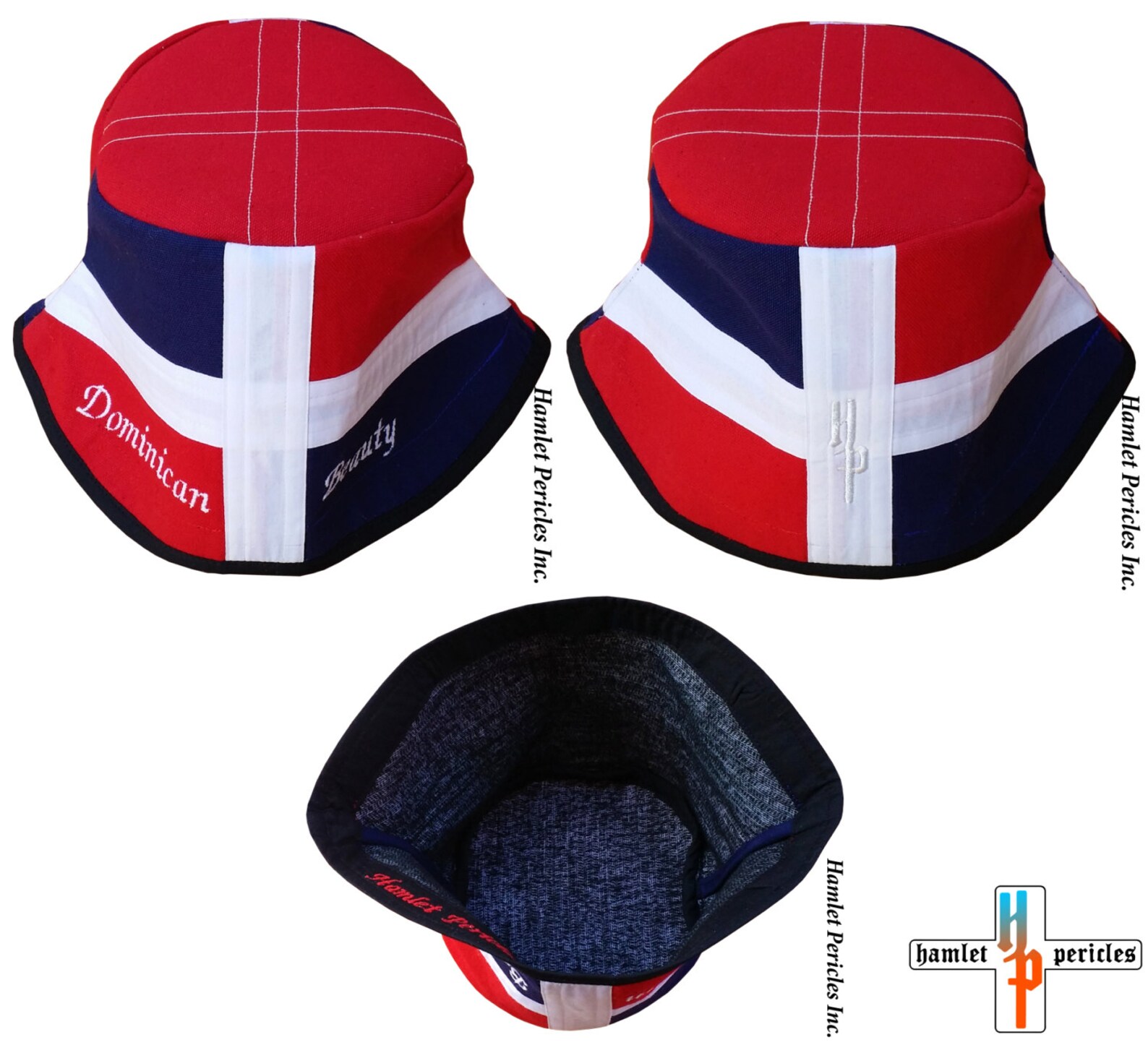 Ooak Dominican Beauty Bucket Hat | Dominican Republic Flag | Dominican ...