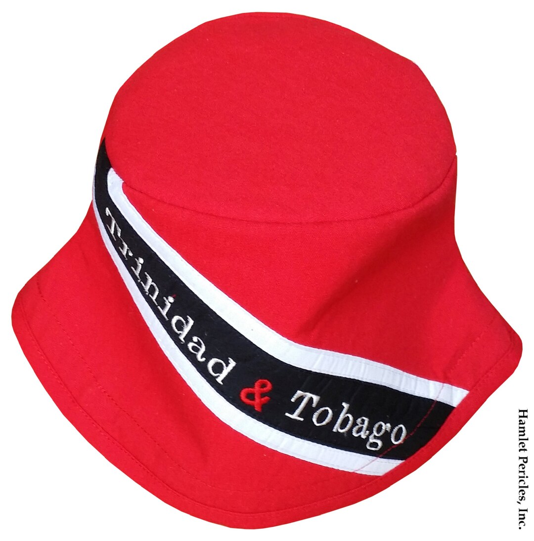 Trinidad and Tobago Flag Bucket Hat | Embroidered Hat | Country Flag ...