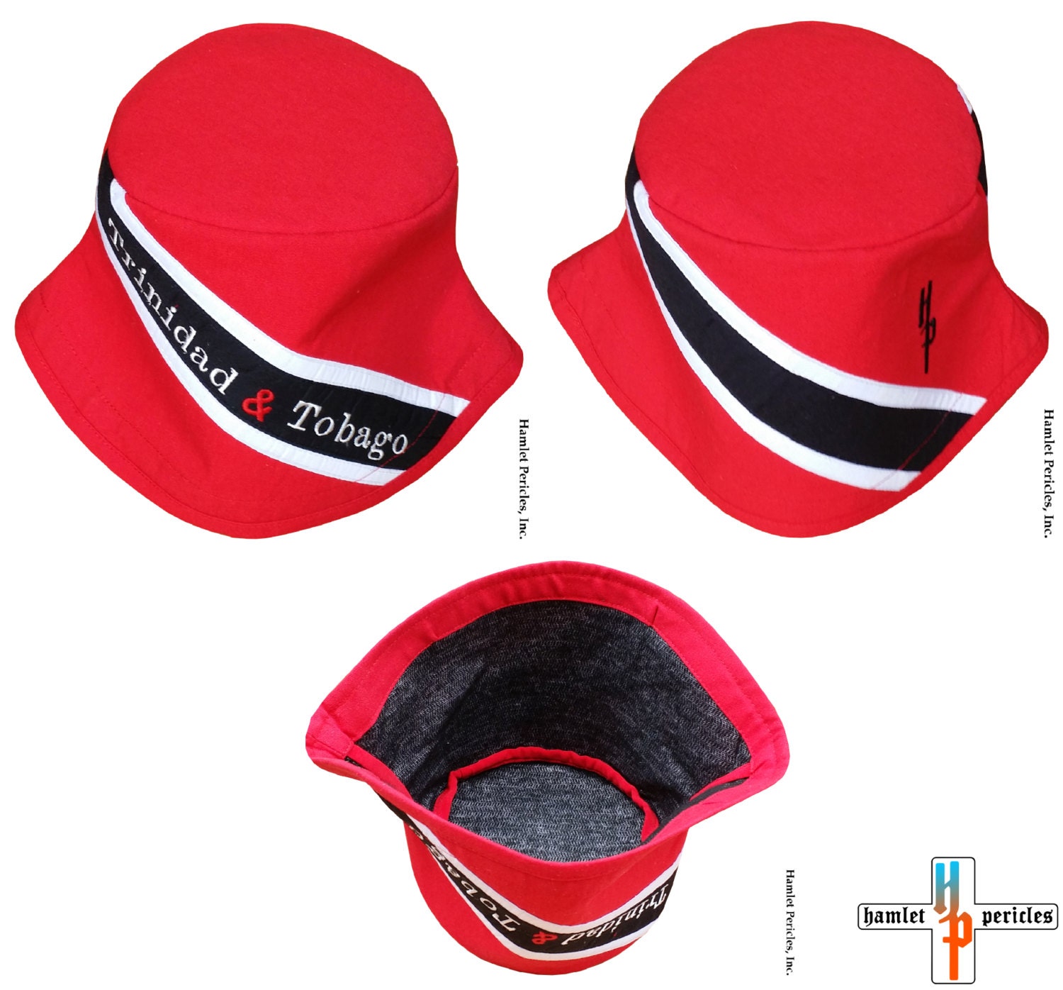 Trinidad and Tobago Flag Bucket Hat | Embroidered Hat | Country Flag ...