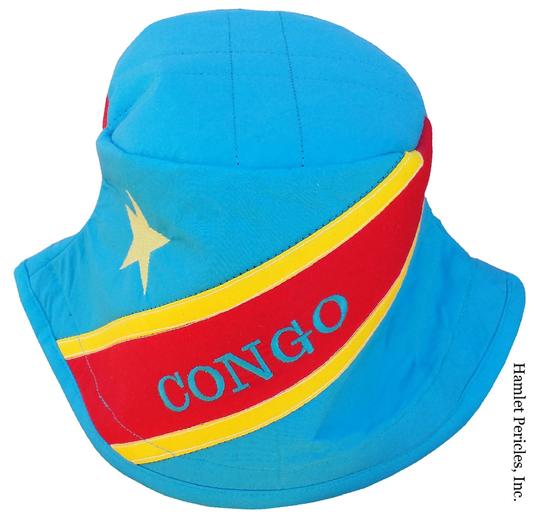 Congo Flag Bucket Hat | DR Congo Flag Hat | Congolese | Country Hat ...