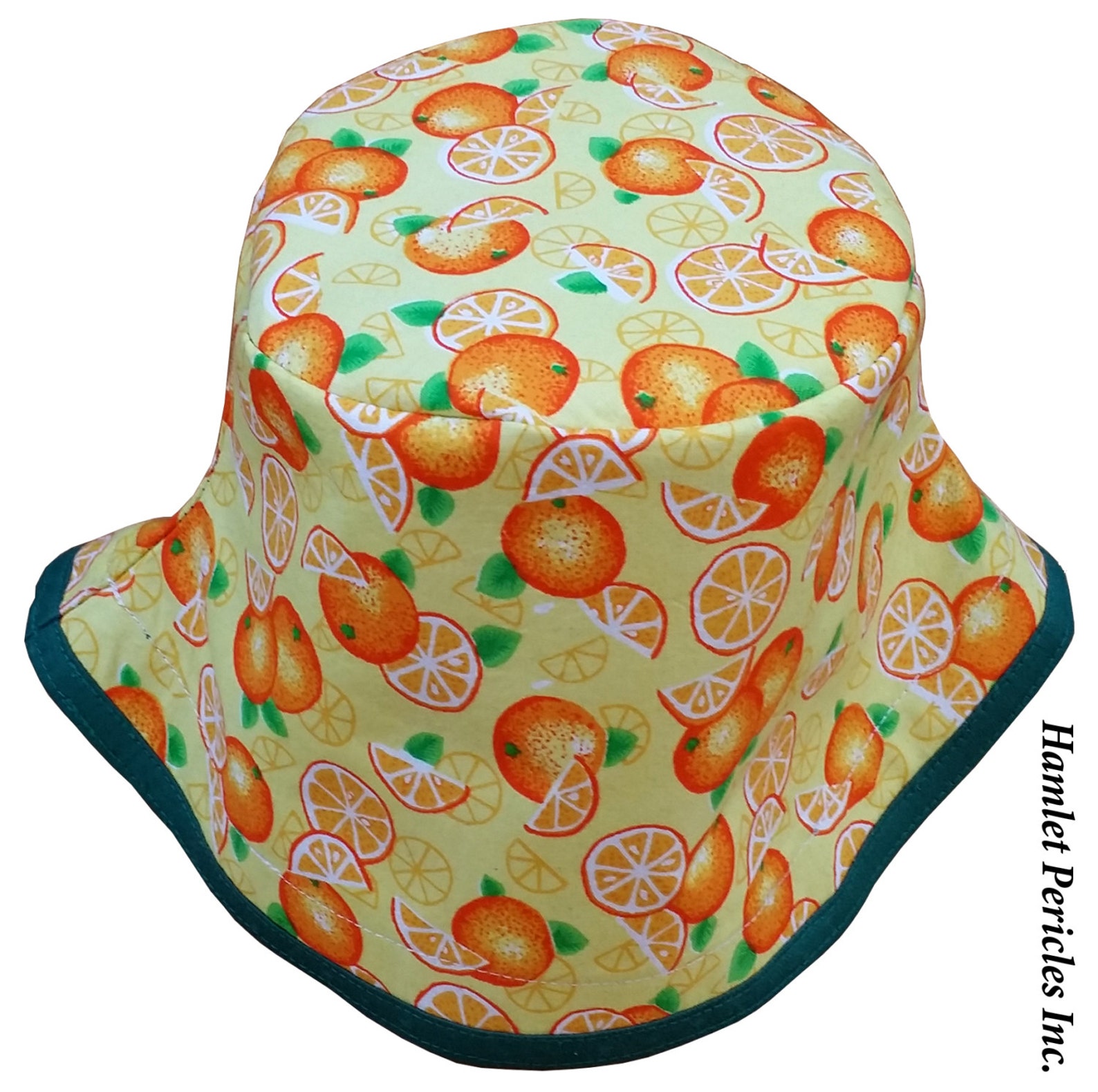 Orange-fruit Green-base Unisex Bucket Hat Oranges Slices - Etsy