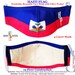 Haiti Flag Face Mask | Reusable 4-layer Mask With Filter Pocket - Etsy
