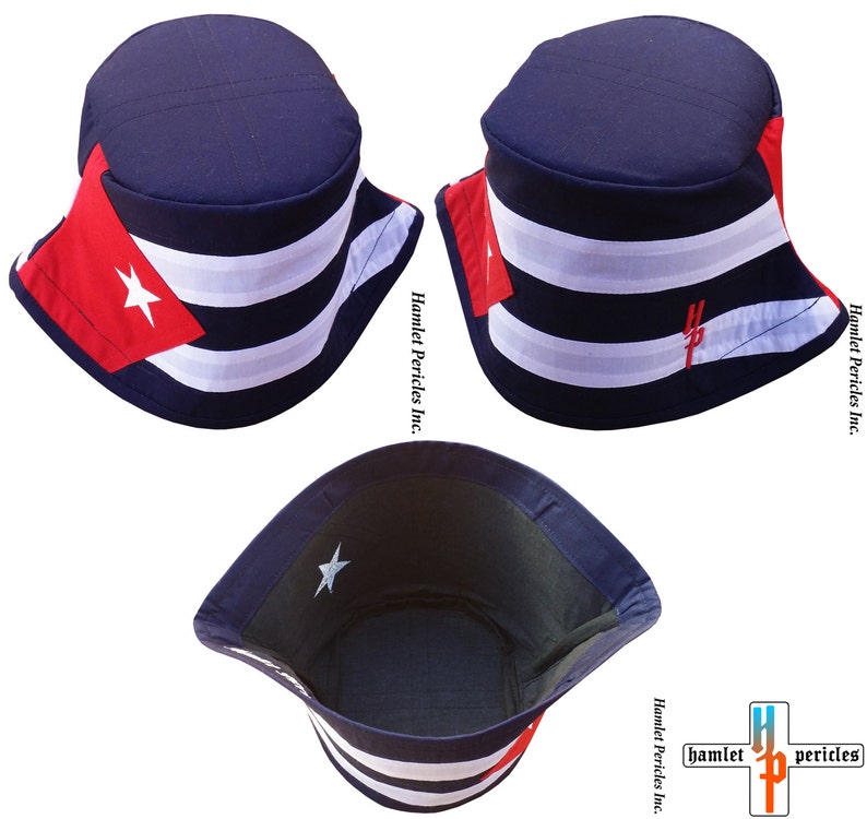 Cuba Flag Unisex Bucket Hat Cuban Hat Country Hat Island Caribbean Sun ...