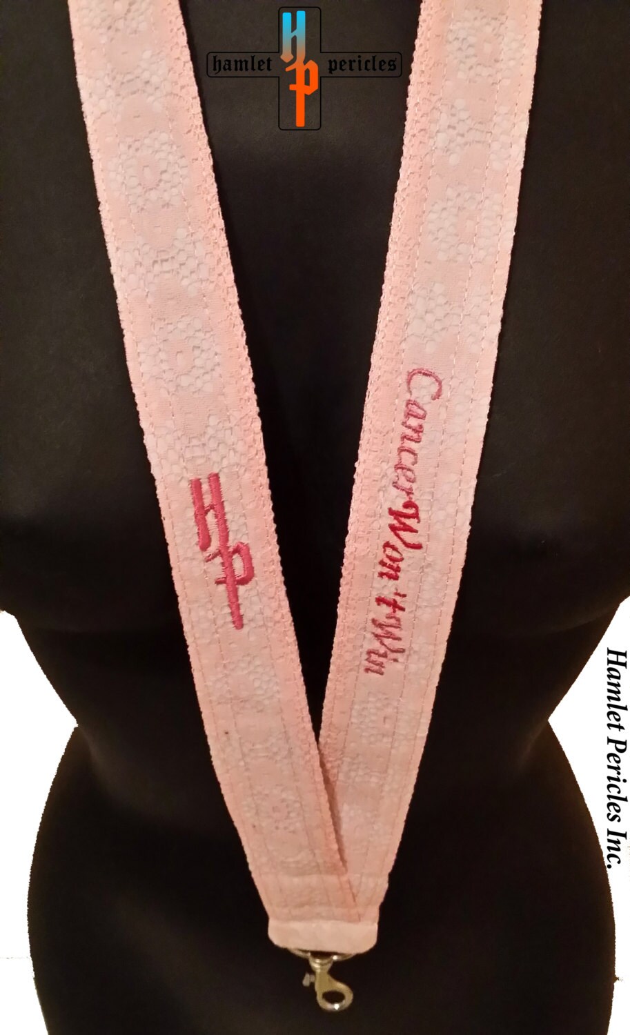 Pink Cotton Lace Lanyard Cancer Won't Win Pink Lace - Etsy