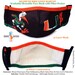 Miami Hurricanes Face Masks W/ Filter Pocket University of - Etsy