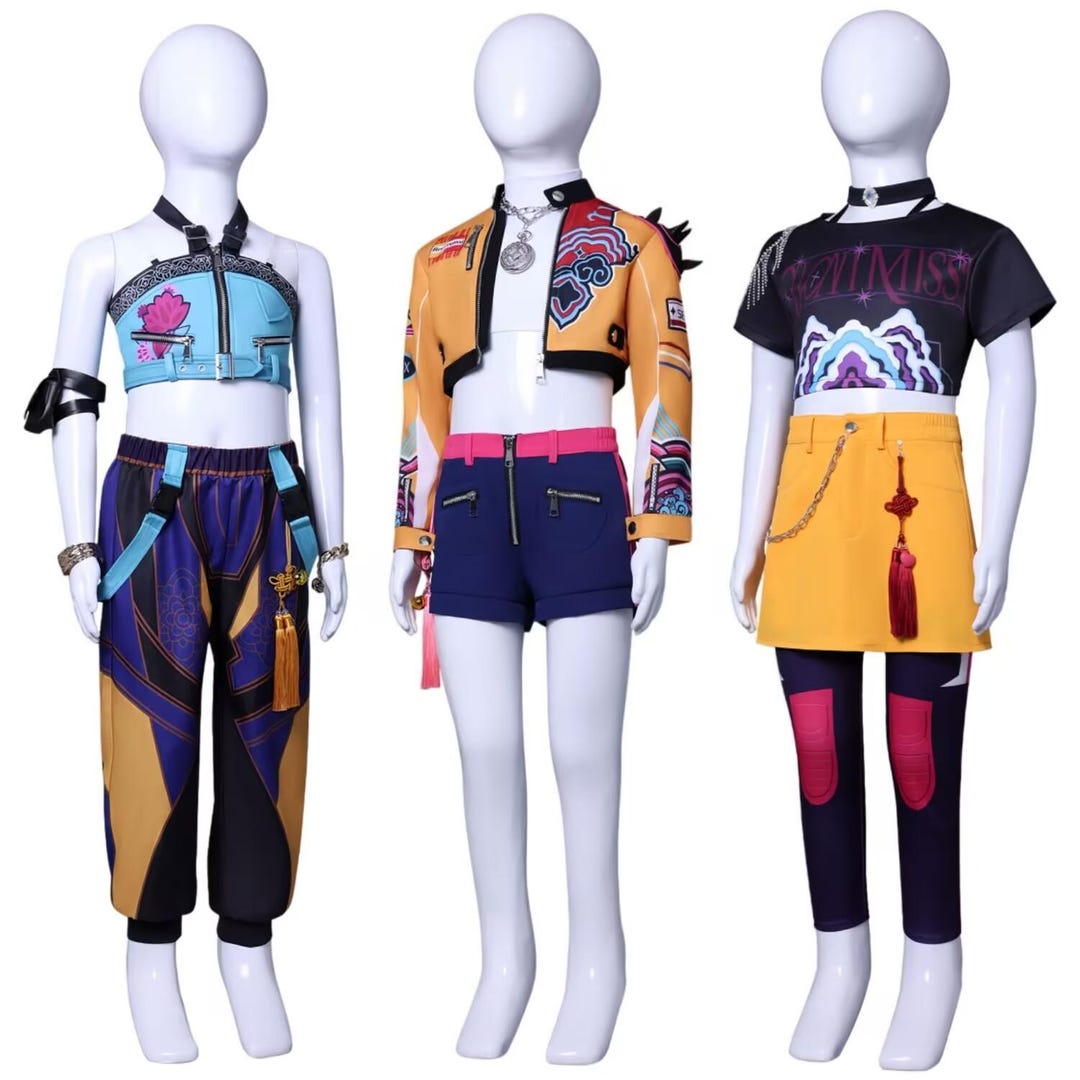 Kpop Demon Hunters Huntrix Cosplay Costumes for Kids, HUNTR/X Rumi Mira ...