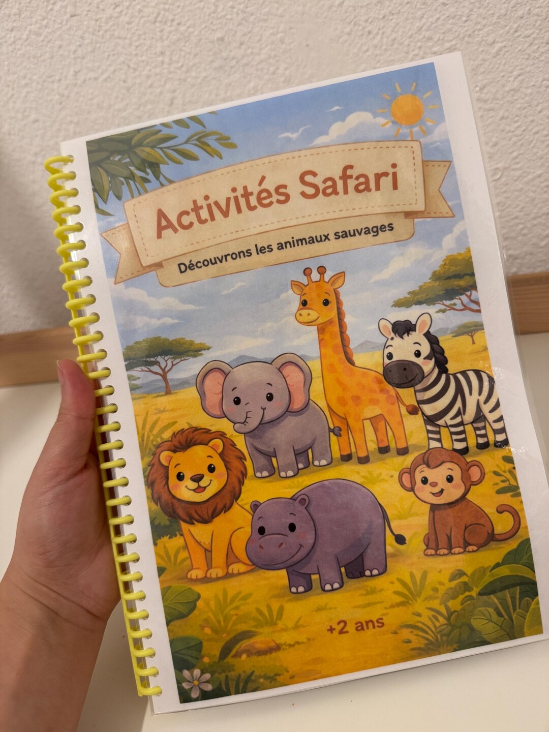 Children's Activity Booklet - Savannah Animals Theme - Printed ...