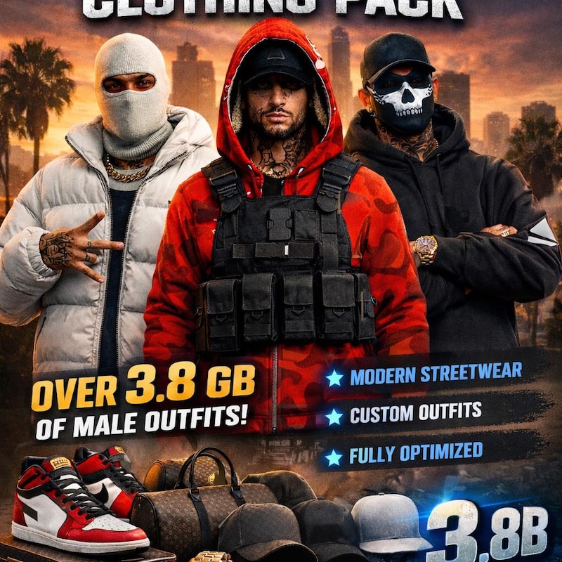 Fivem Male Clothing Packs - Etsy