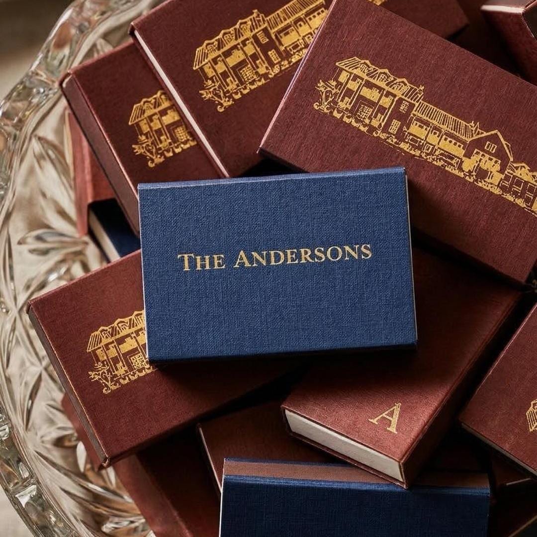 Luxury Editorial Matchboxes Custom Wedding | High End Matchbox Favours ...