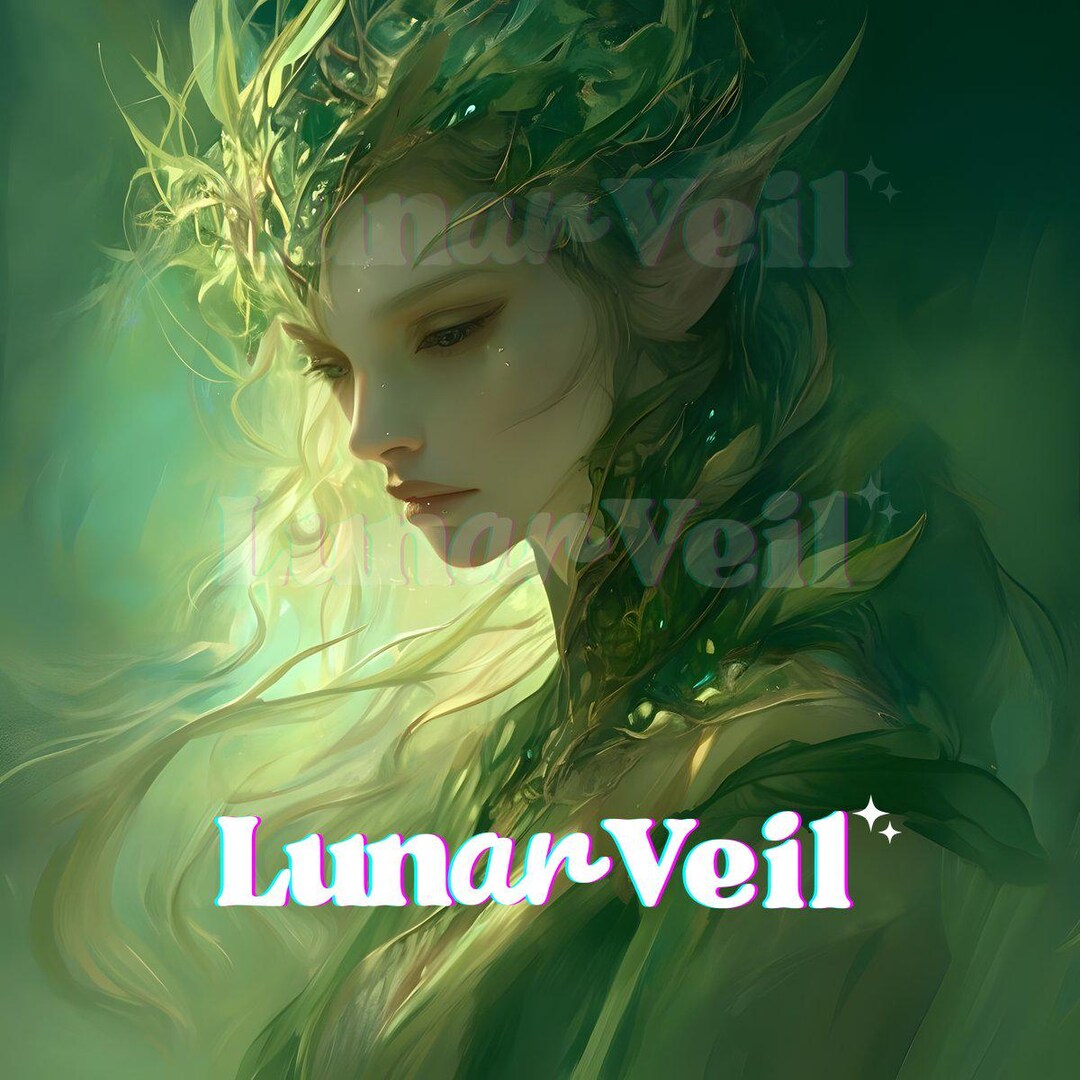 Leafy Green Forest Spirit - Gentle and Strength - Etsy