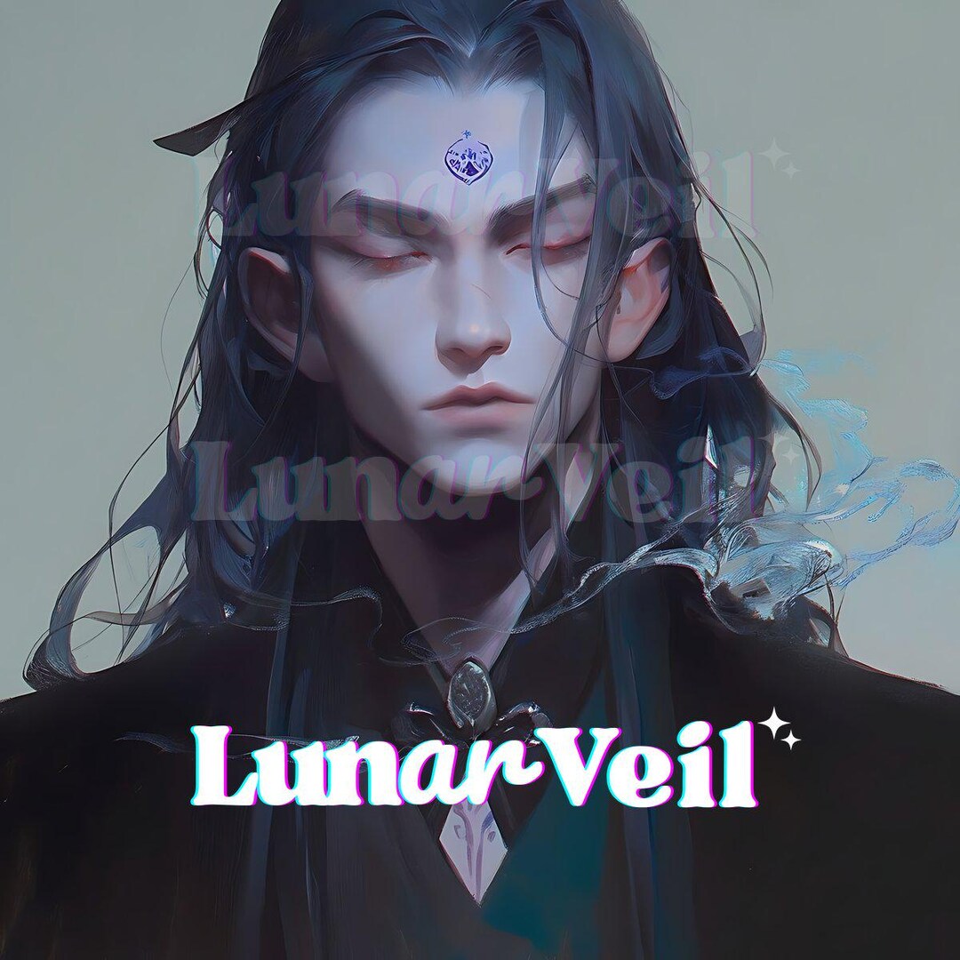 Incubus Spirit Guide: Male Lunar Veil, Obsidian Aura - Mystical ...