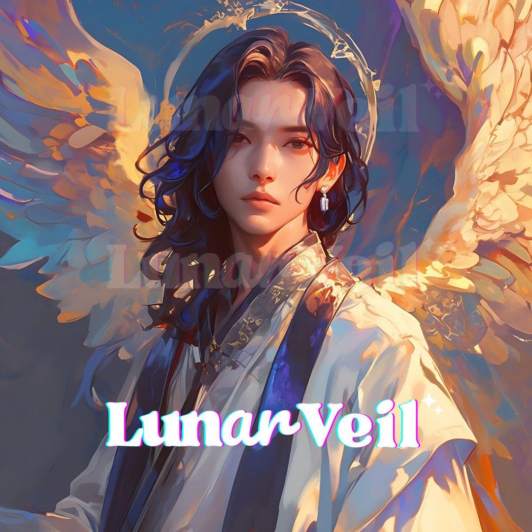 Lunar Spirit Angel Warden, Radiant Veil (celestial) - Etsy