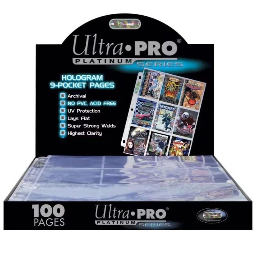 Ultra Pro 9 Pocket Pages Platinum Series - 100 Pages of Card Sleeves ...