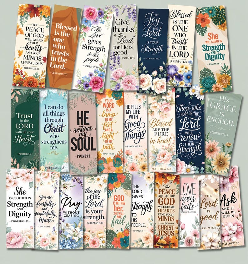 Bible Verse Bookmark Png,christian Bookmarks Png,inspirational Bookmark ...