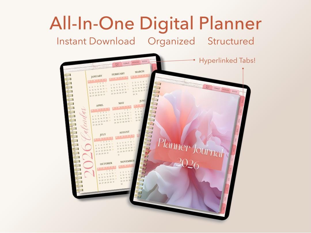 All-in-one Hyperlinked Digital Planner | ADHD Friendly iPad Planner ...