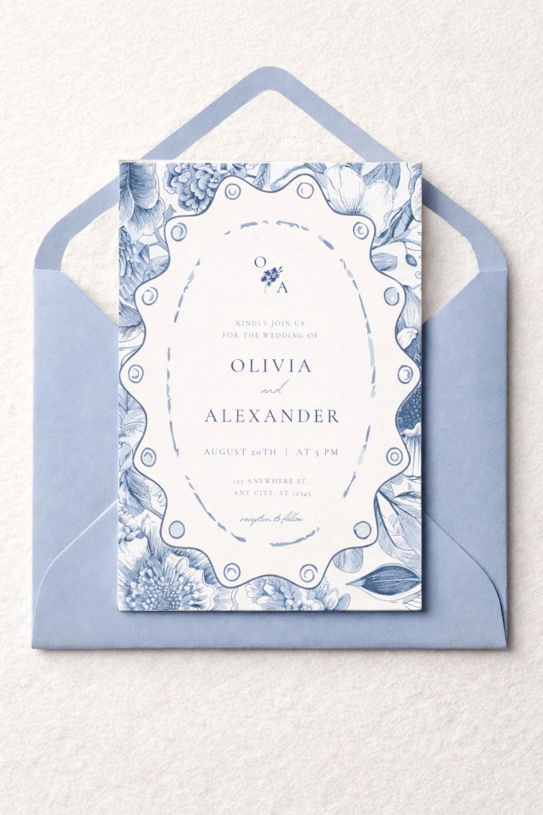 Wedding Invitation Editable Template. - Etsy