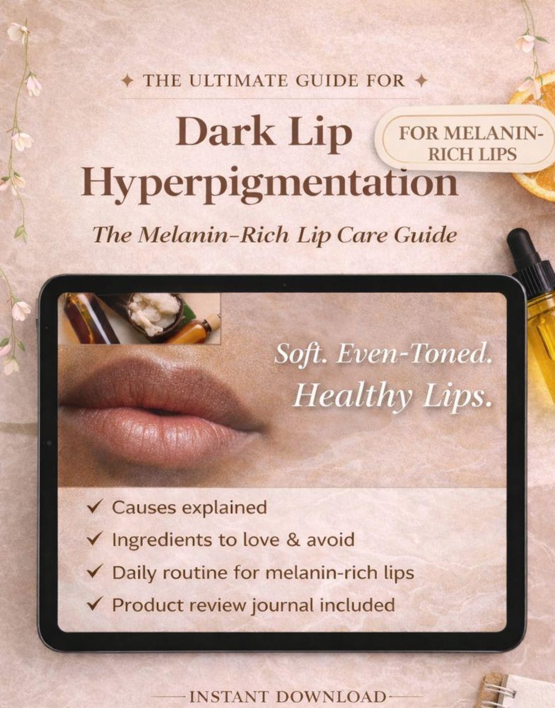 Lip Hyperpigmentation Guide | Melanin-rich Lip Care Ebook (PDF) - Etsy