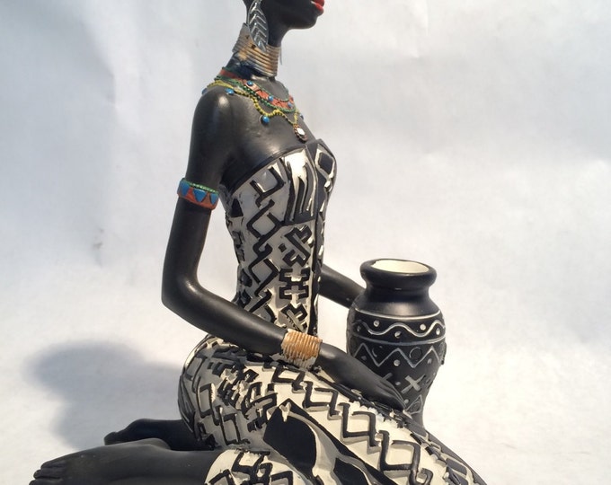 African Woman Art - Tribal Statue - Statue of Woman - Kenyan Art ...