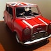 Mini Cooper Car Red Tin Metal Toy Automobile With the Union | Etsy