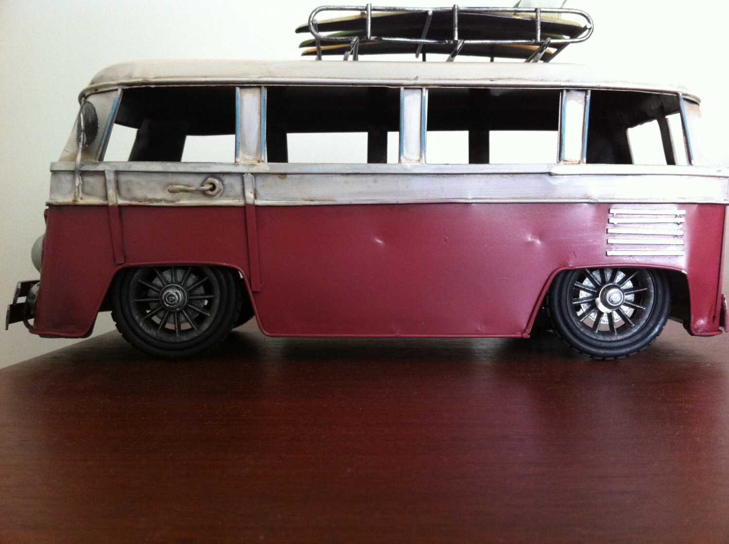 VW Camper Van Tin Metal Toy Car Kombi Split Screen Bus Red - Etsy