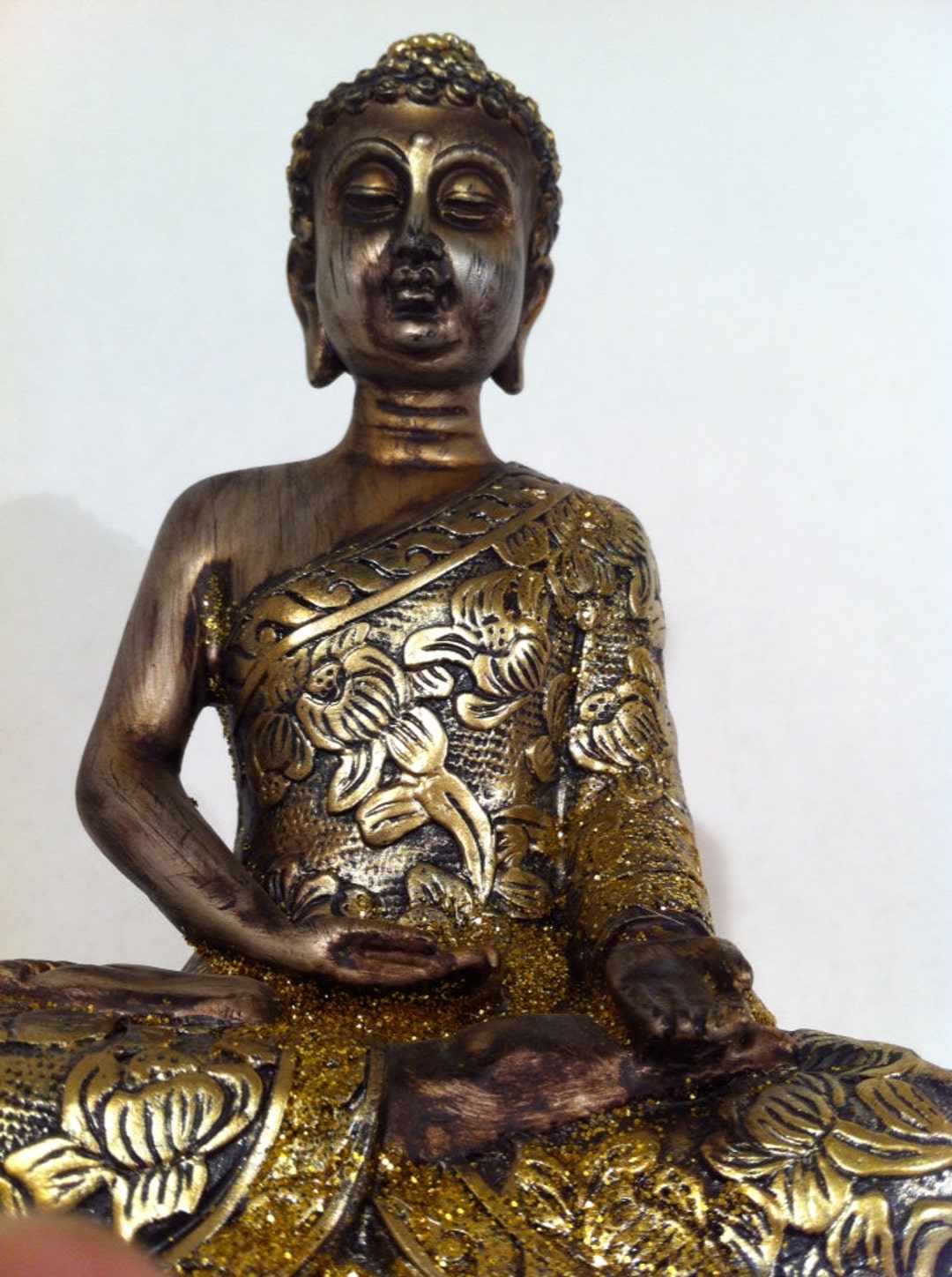 Gold Buddha Statue - Buddha Gifts - Yoga Decor - Asian Home Decor ...