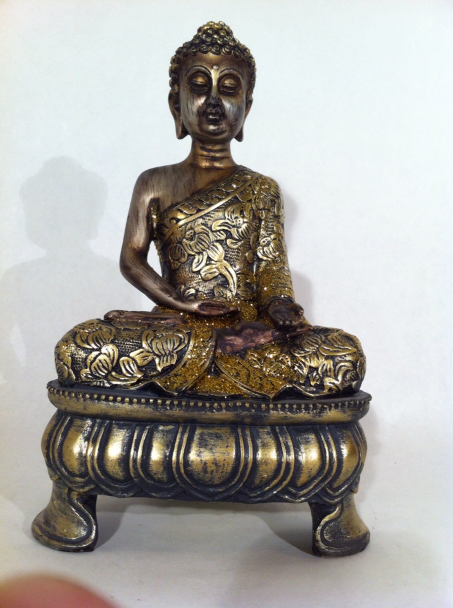 Gold Buddha Statue - Buddha Gifts - Yoga Decor - Asian Home Decor ...