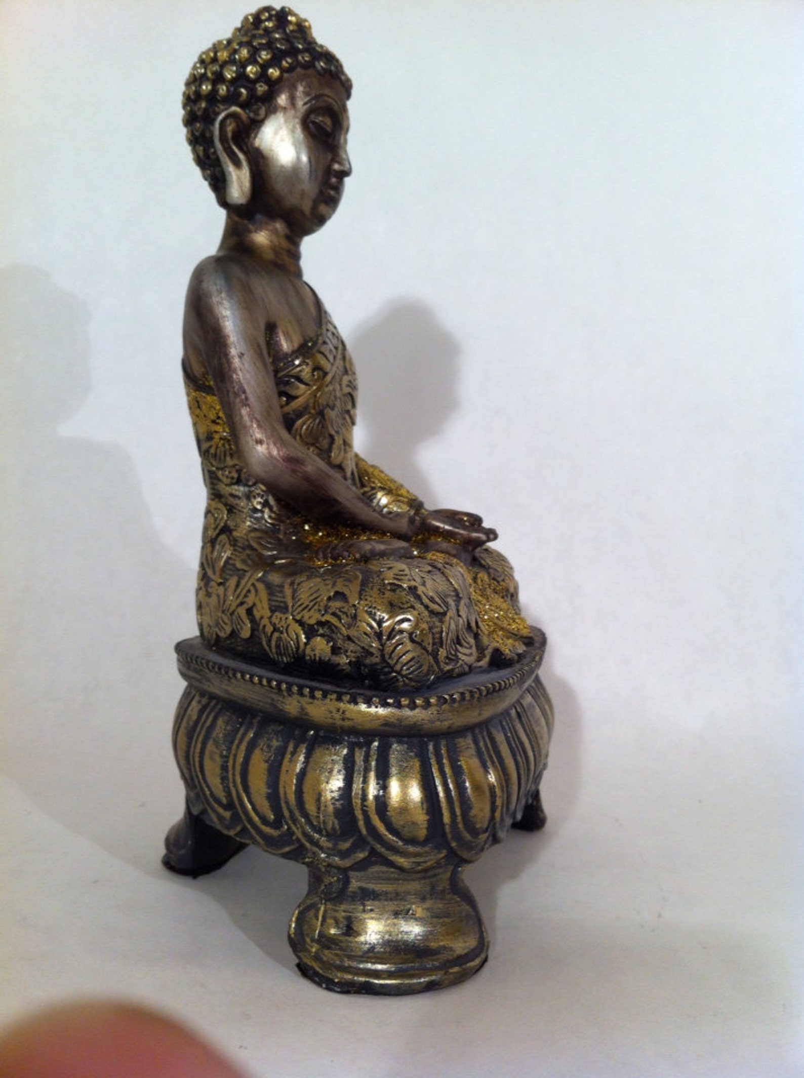 Gold Buddha Statue - Buddha Gifts - Yoga Decor - Asian Home Decor ...