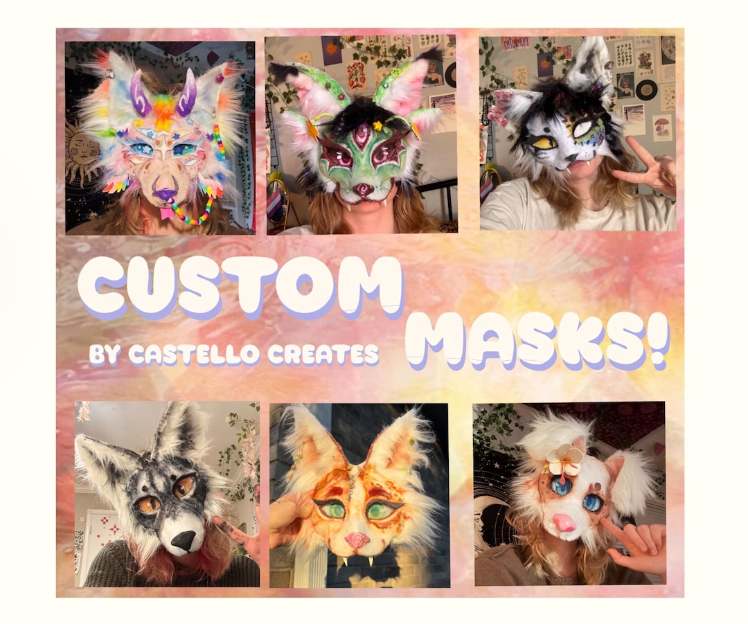 Custom Masks! PLEASE DONT PURCHASE (a Bit Backed up Right Now..) - Etsy