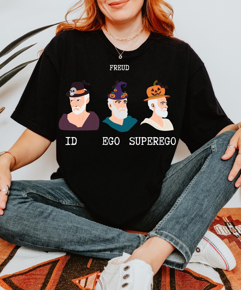 Sigmund Freud Shirt,psychology Shirt,comfort Colors,id Ego Superego - Etsy
