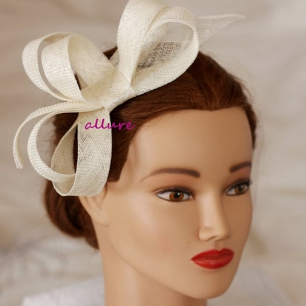 Ivory Fascinator - Etsy