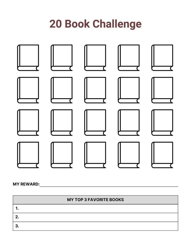 Kids Reading Journal | Book Tracker, Reading Log, Challenge Planner ...