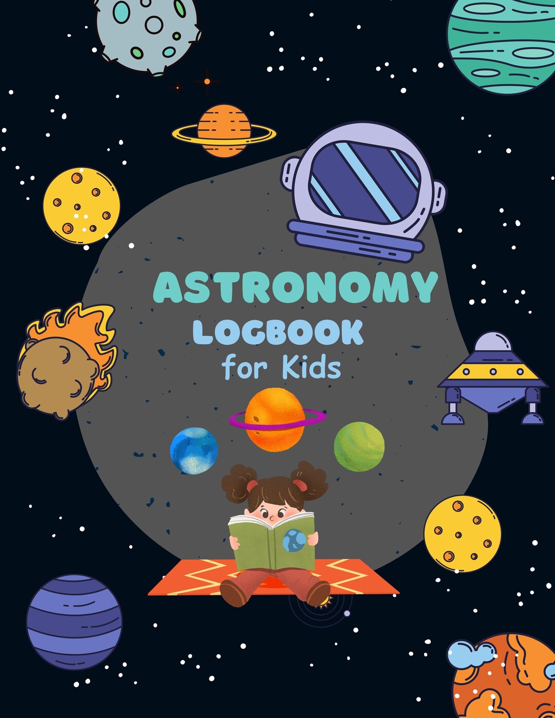 Astronomy Logbook for Kids | Space Observation Journal, Moon Tracker ...