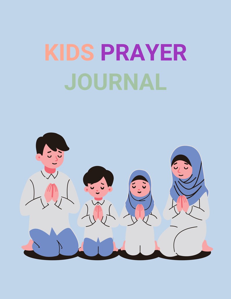 Kids Prayer Journal Printable | Daily Gratitude, Reflection Pages (PDF ...