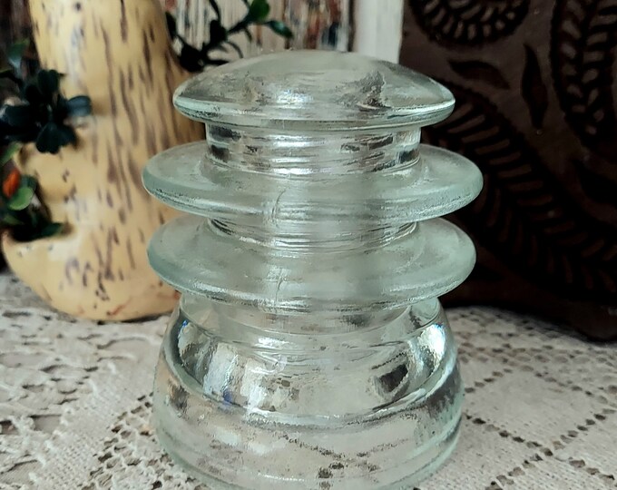 Vintage Hemingray - 56 Clear Glass Insulator - Etsy