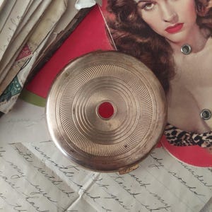 Vintage Brass Coty Powder Compact With Mirror Art Deco - Etsy