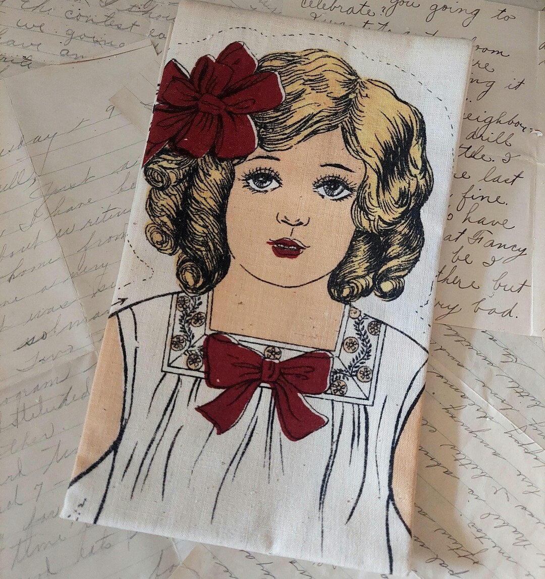 Vintage Shackman Golden Tresses Doll Cut and Sew Stuffed Doll Printed ...