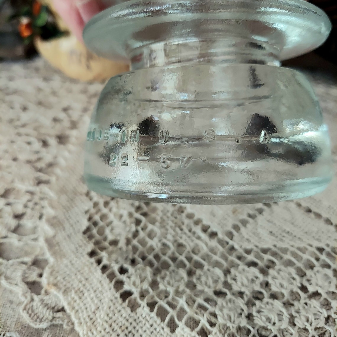 Vintage Hemingray 56 Clear Glass Insulator - Etsy
