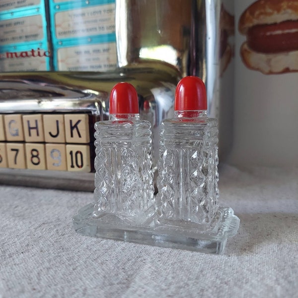 Red Top Salt Pepper - Etsy