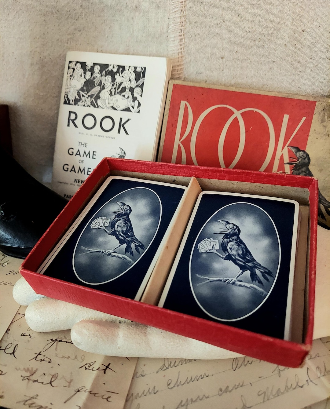 Vintage Rook Card Game Set With Box and Instructions - Etsy
