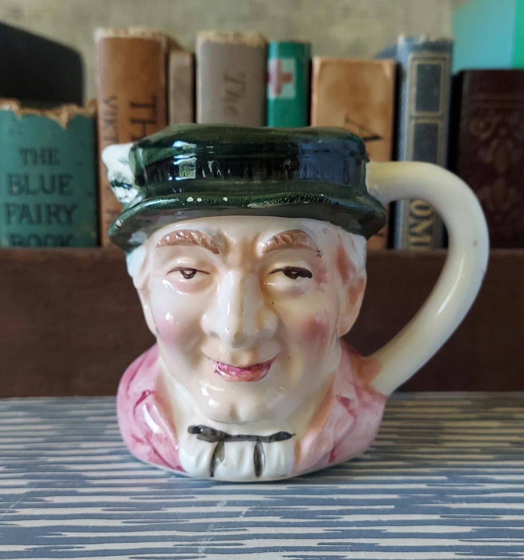 Vintage Toby Mug Style Cup Irishman With Green Hat Pink Shirt - Etsy