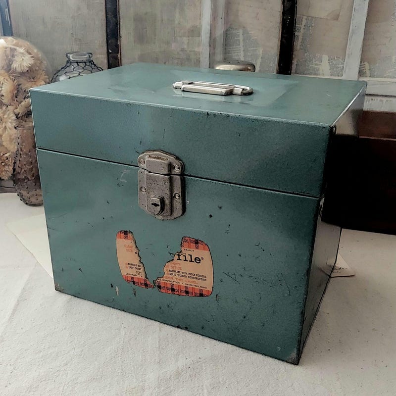 Large Tin Box - Etsy