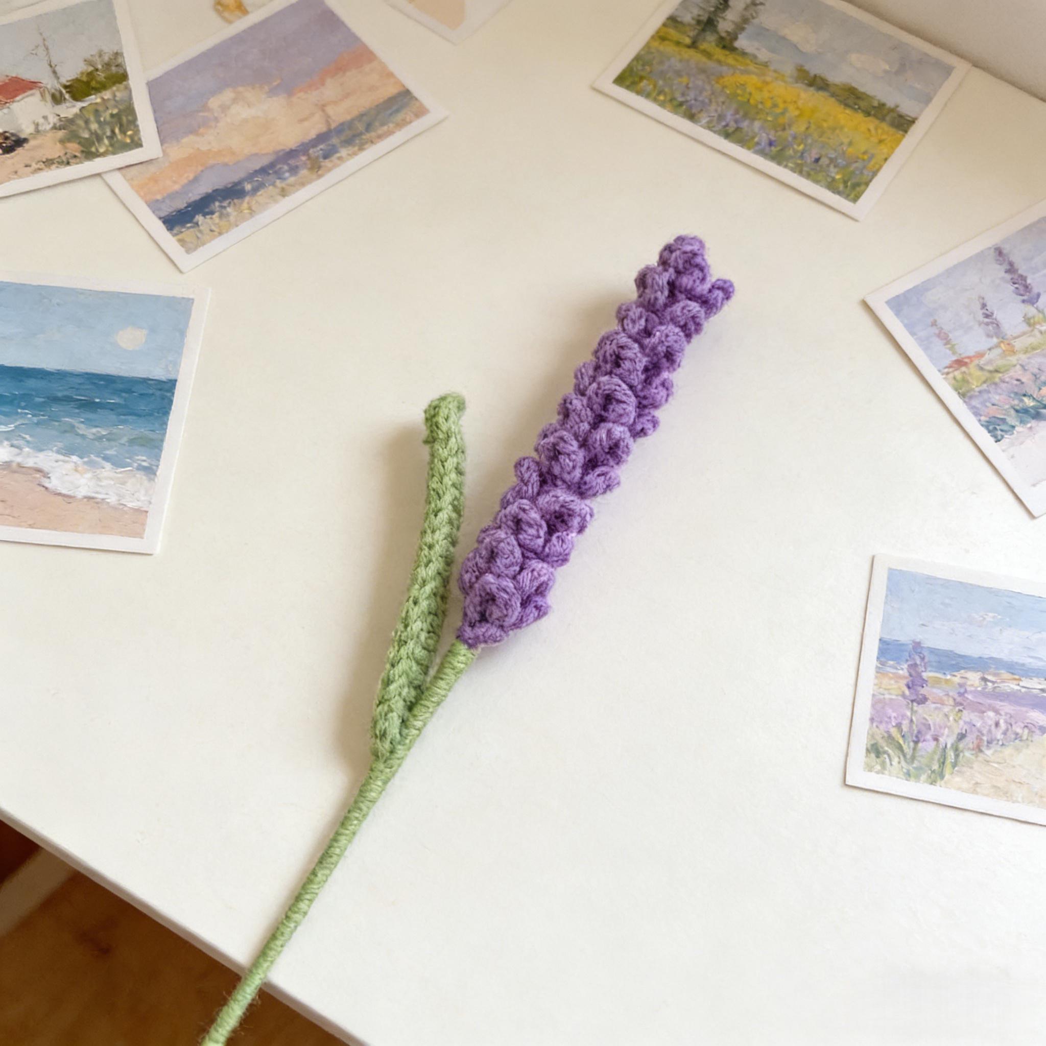 Lavender Crochet Pattern, Crochet Lavender PDF Tutorial, Flower Crochet ...