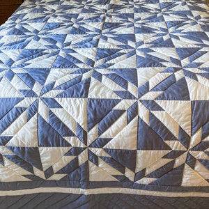 Hunters Star, Amish Quilt, King, Amish Handstitched Quilt, Handmade ...