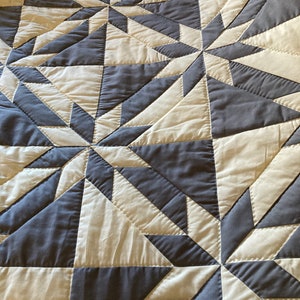Hunters Star, Amish Quilt, King, Amish Handstitched Quilt, Handmade ...
