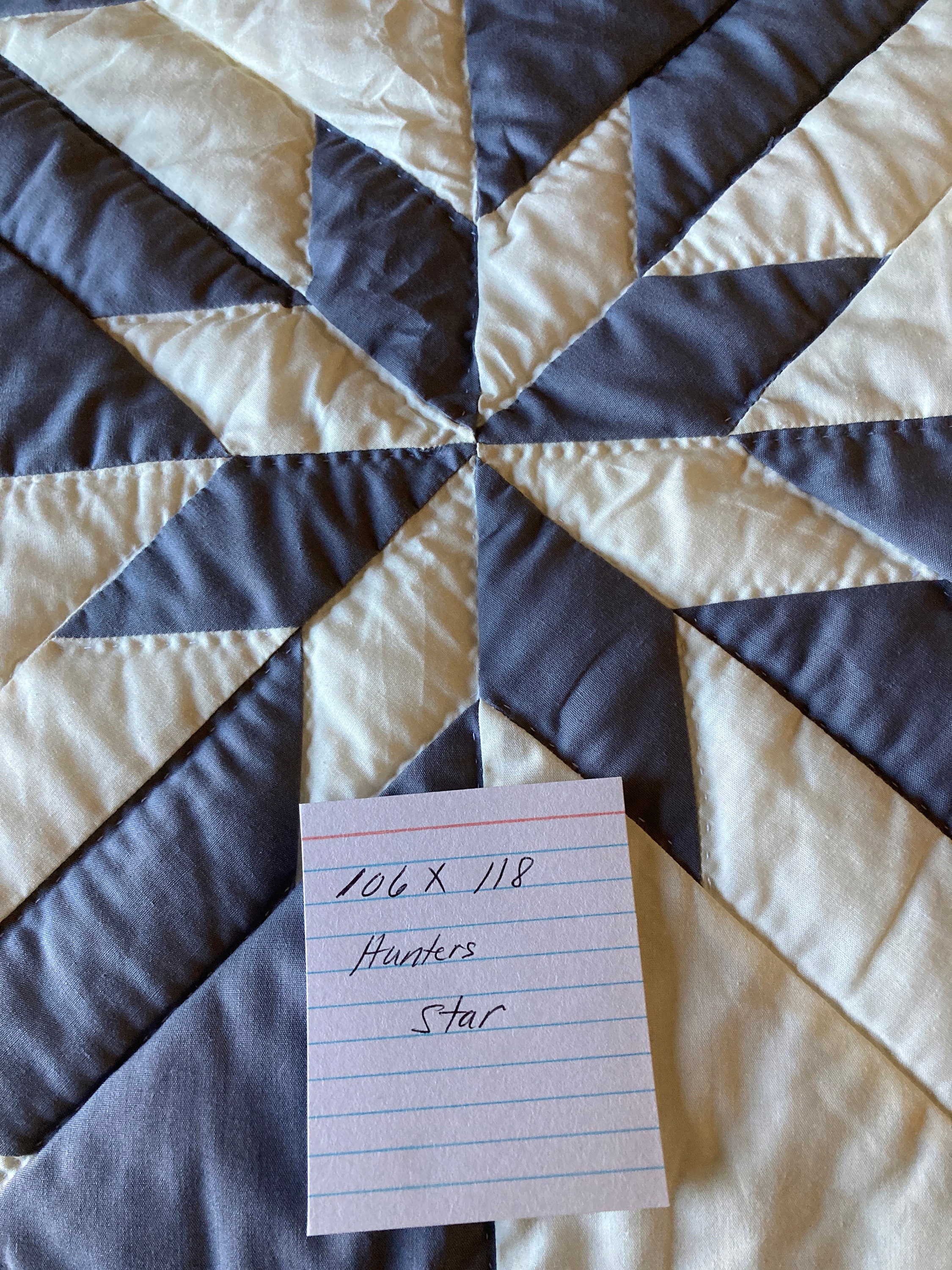 Hunters Star, Amish Quilt, King, Amish Handstitched Quilt, Handmade ...