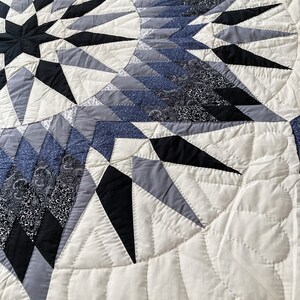 King Size, Compass Star, Amish Quilt, Amish Handstitched Quilt ...