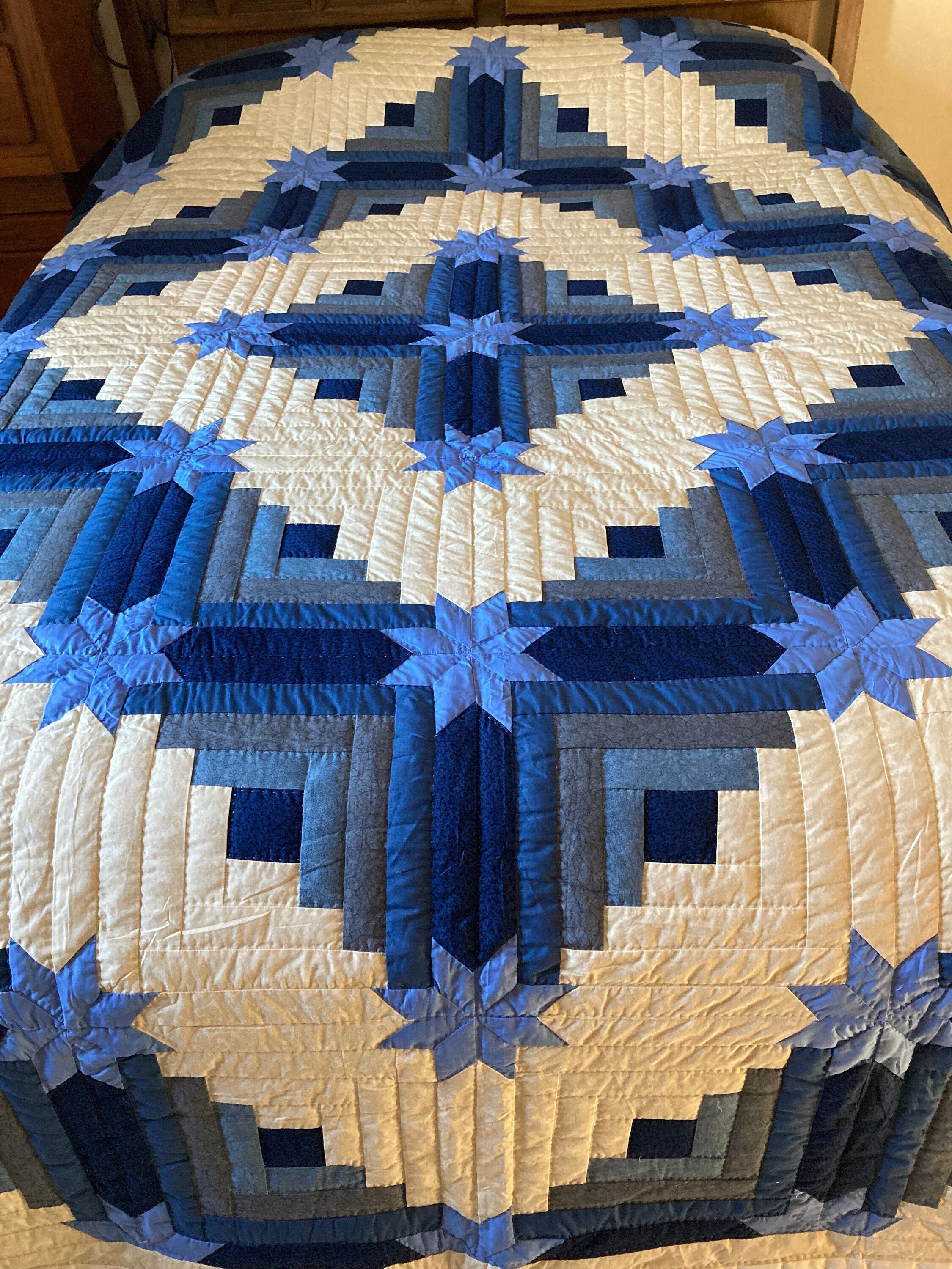 New Colorado Star, Amish Quilt, Handmade Quilt, Handstitched Quilt ...