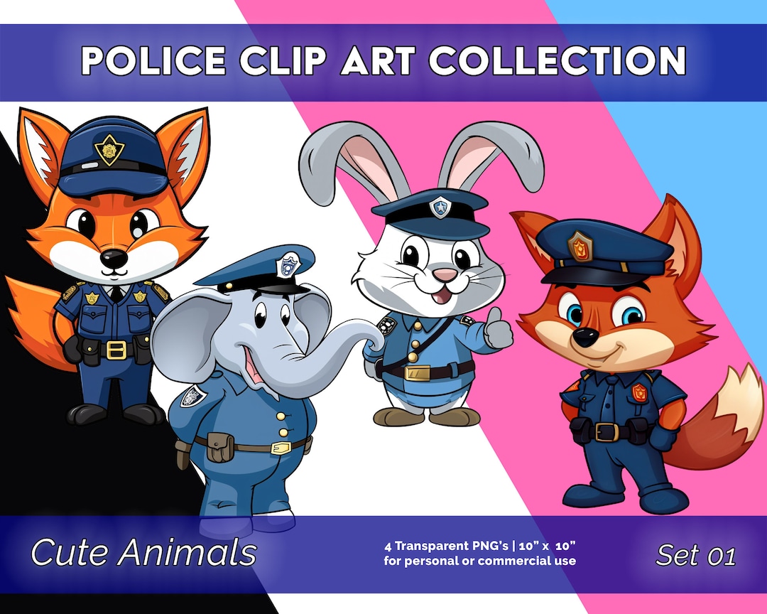 Cute Animal Police Officers, Thin Blue Line, Police, First Responder ...