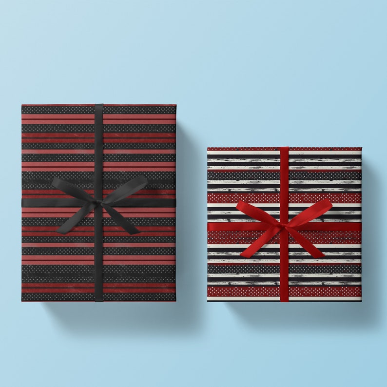 Thin Red Line, Firefighter, First Responder Patterns, Digital Paper ...