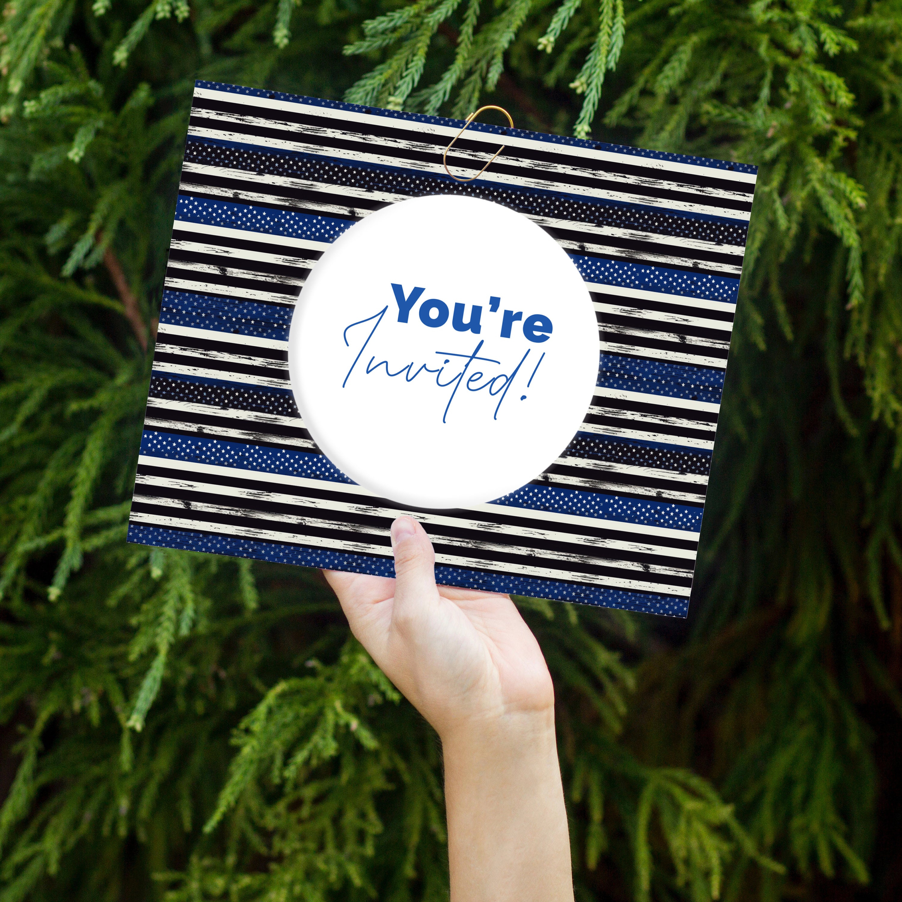 Thin Blue Line, Police, First Responder Patterns, Digital Paper ...